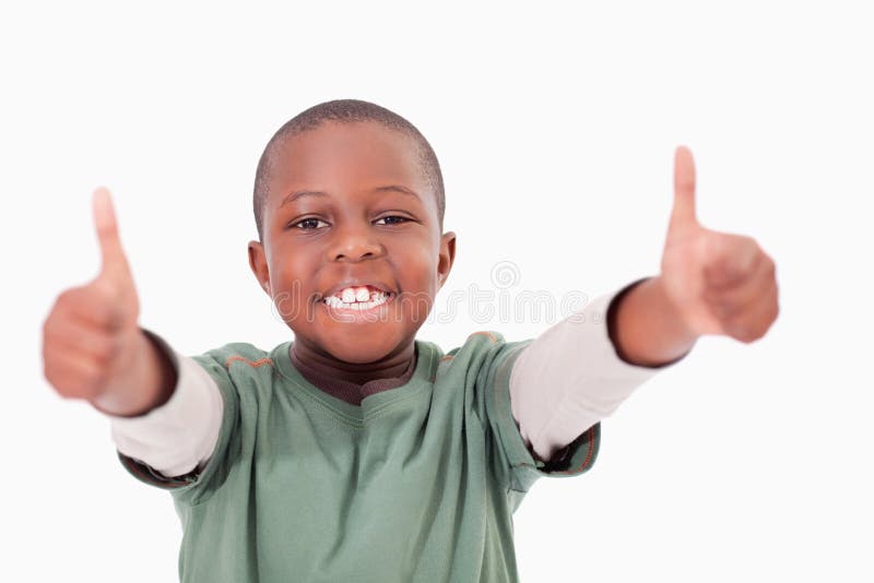 African American School Boy Looking Up - Black People Stock Image ...