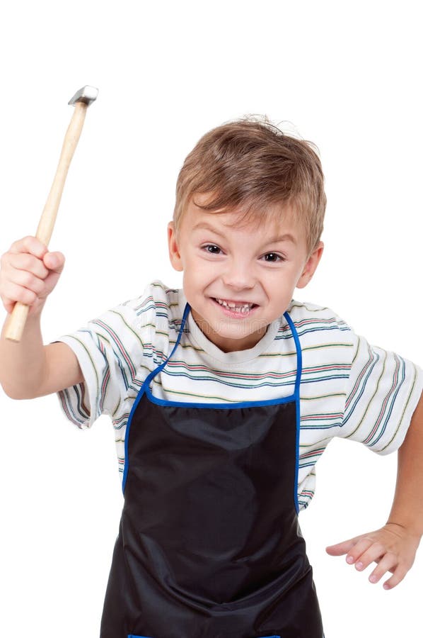 476 Little Boy Holding Hammer Stock Photos - Free & Royalty-Free Stock ...