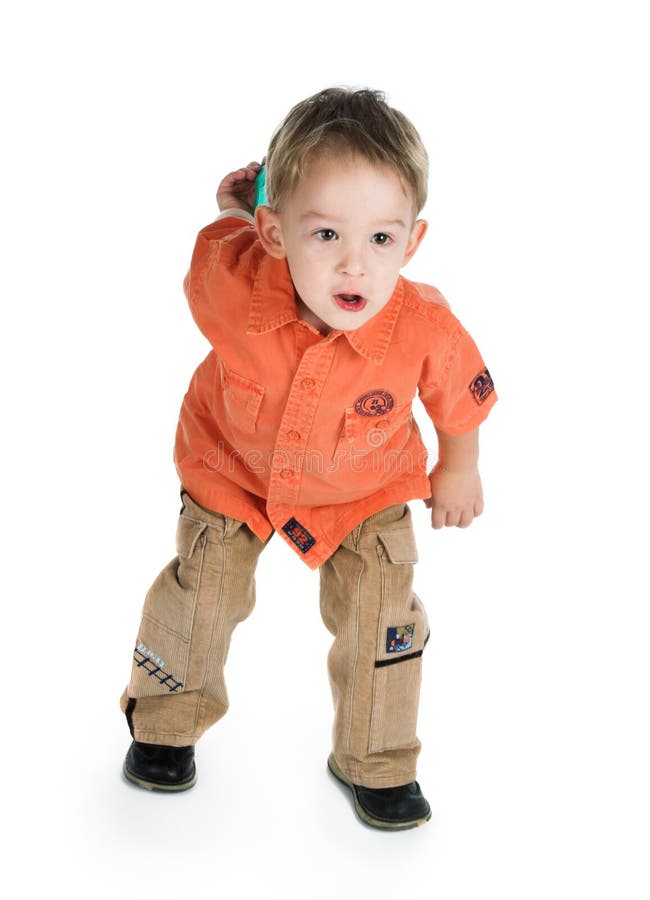 The boy and a toy stock image. Image of little, close - 6618265