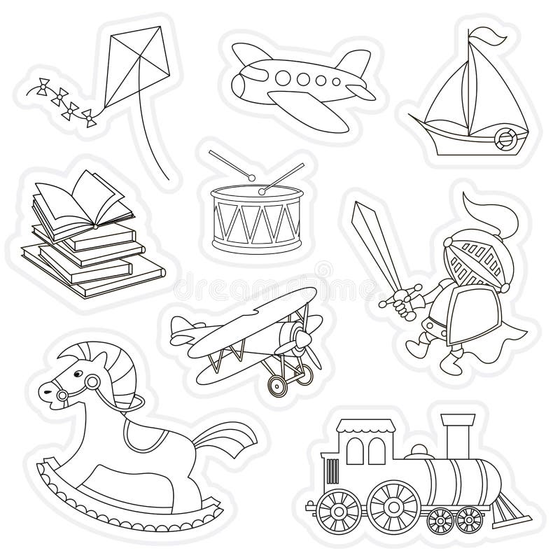 ABC blocks sketch stock vector. Illustration of kindergarten - 22382075