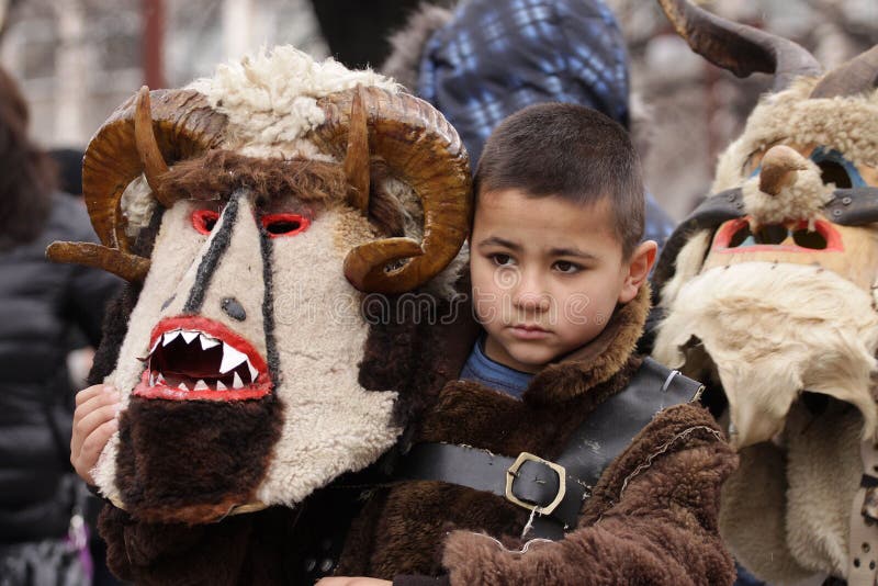 Boy in Traditional Masquerade Costume Editorial Photography - Image of ...