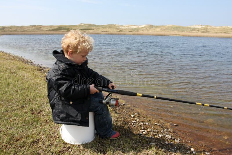 Boy is Trying To Catch Some Fish Stock Image - Image of outdoors ...