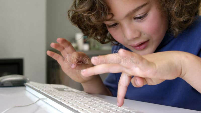 Boy Typing Stock Footage & Videos - 3,938 Stock Videos
