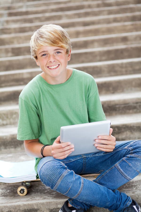 Boy tablet computer stock photo. Image of bright, learning - 29628376