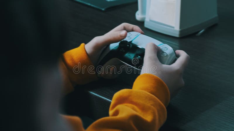 Boy Using Video Game Controller, Gamer Use Joystick for Console Game ... Boy Using Video Game Controller, Gamer Use Joystick for Console Game ...