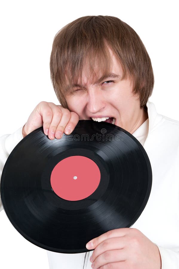 Boy and vinyl stock image. Image of copy, disc, music - 13899309