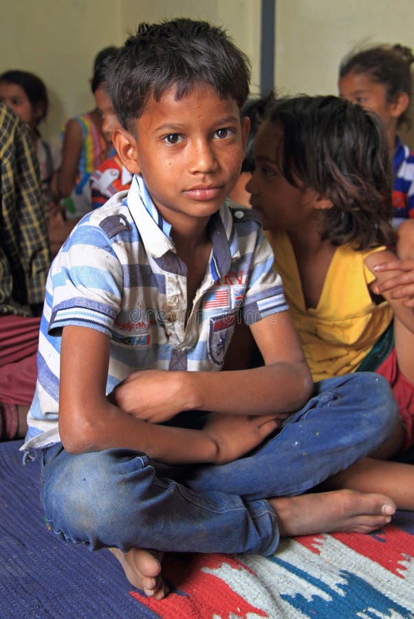 Boy is Visiting Center for Education in Jaipur, India Editorial Stock ...