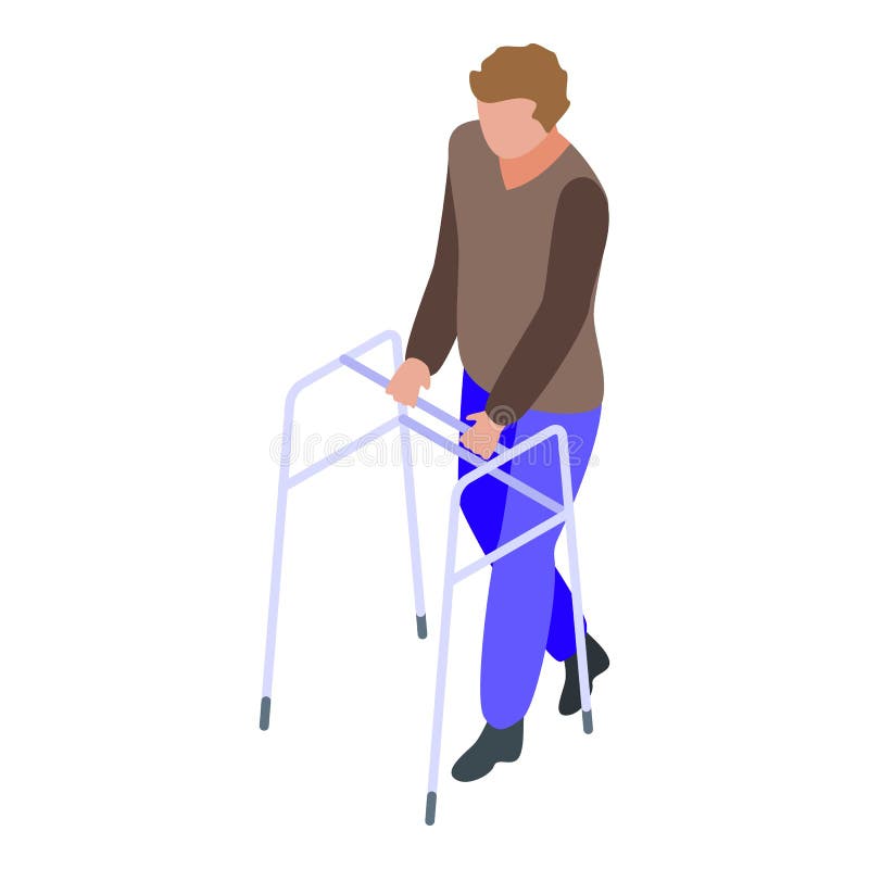 Walker Icon Vector Sign and Symbol Isolated on White Background, Walker ...