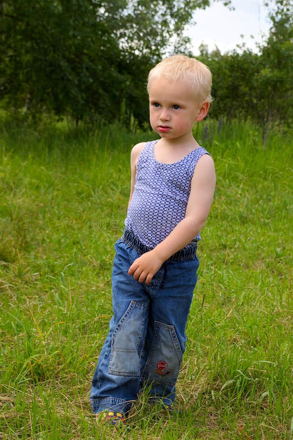 Boy stomping stock image. Image of activity, baby, stomp - 8527751