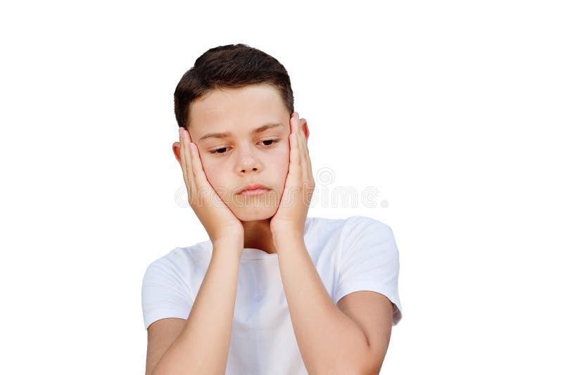The boy was sick stock photo. Image of teenager, dental - 97068916