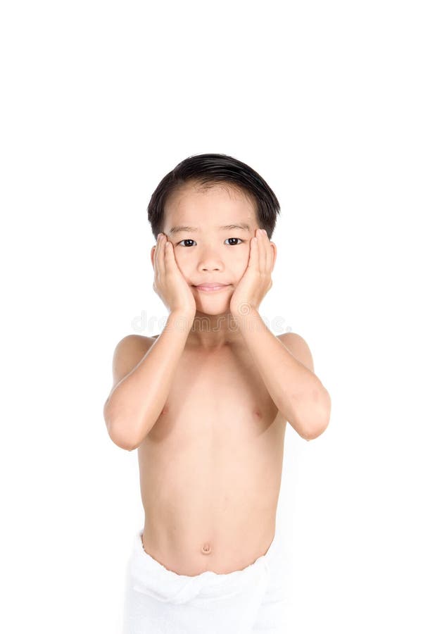 Boy wash his face stock image. Image of hygiene, lifestyle - 68532773