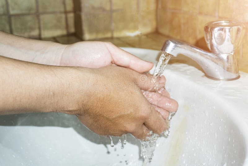 Washing Hands Practice Good Personal Hygiene Stock Photo - Image of ...