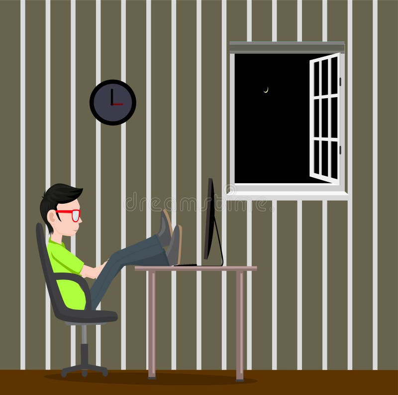 Watching Tv Midnight Cartoon Stock Illustrations – 4 Watching Tv ...