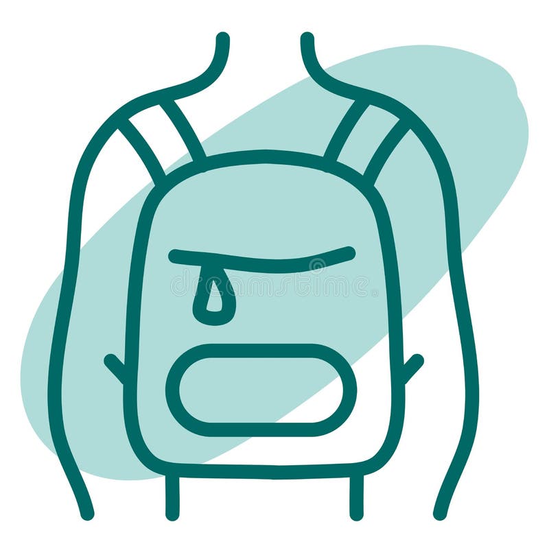 Child Wearing Backpack Icon Stock Illustrations – 114 Child Wearing ...