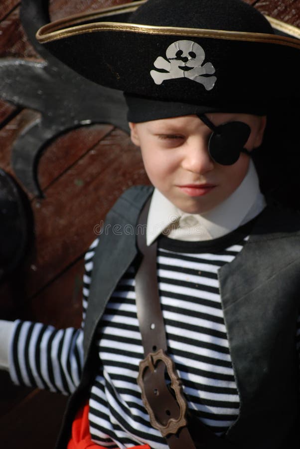 Boy wearing pirate costume stock photo. Image of cape - 7355808