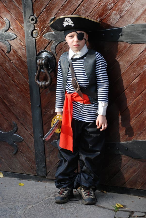 Boy wearing pirate costume stock photo. Image of cape - 7355808