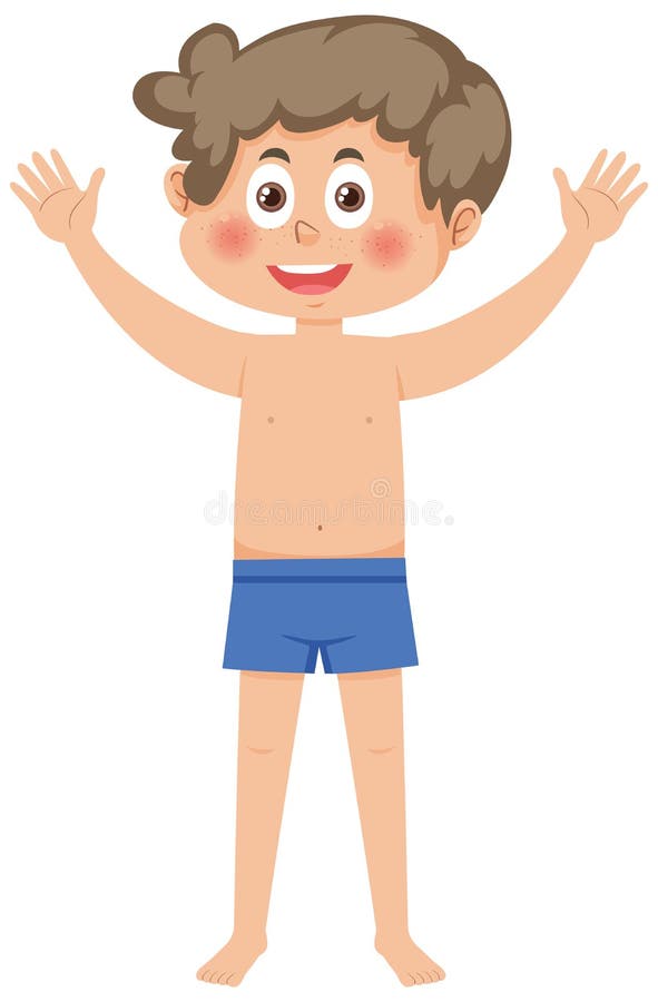 Cartoon Boys Swim Trunks Stock Illustrations – 17 Cartoon Boys Swim ...