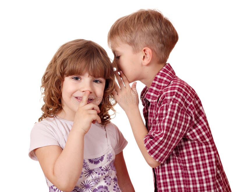 Boy whispering a secret stock image. Image of secret - 30573989