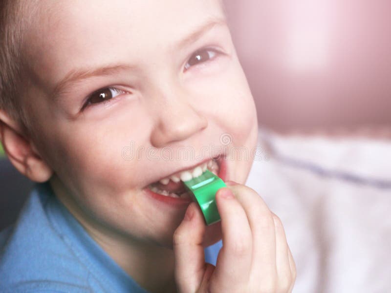 One Sad Little Boy, Portrait so Close. Concept of Sorrow Stock Photo ...