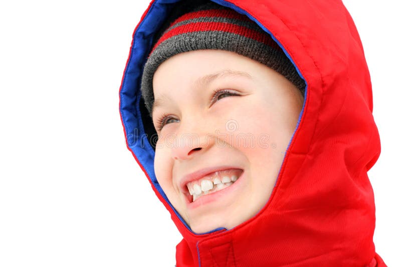 Boy in winter stock image. Image of adorable, cold, emotion - 19900629