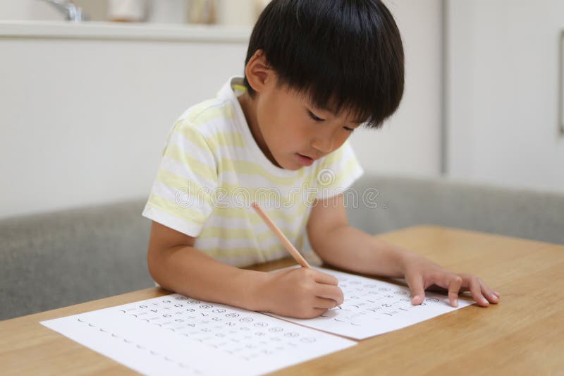 Boy Writing a Picture Diary Stock Image - Image of diary, lifestyle ...