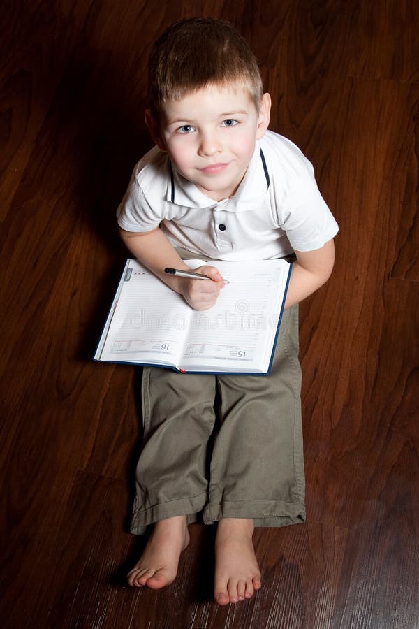 Boy wrote stock photo. Image of child, pencil, blackboard - 12681218