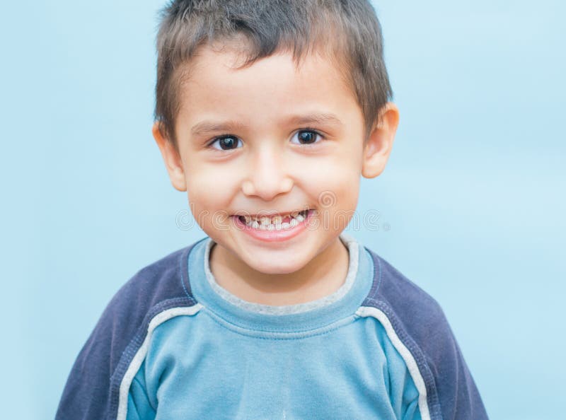 Ten-years-old Posing for the Camera Sitting at the Table Stock Image ...