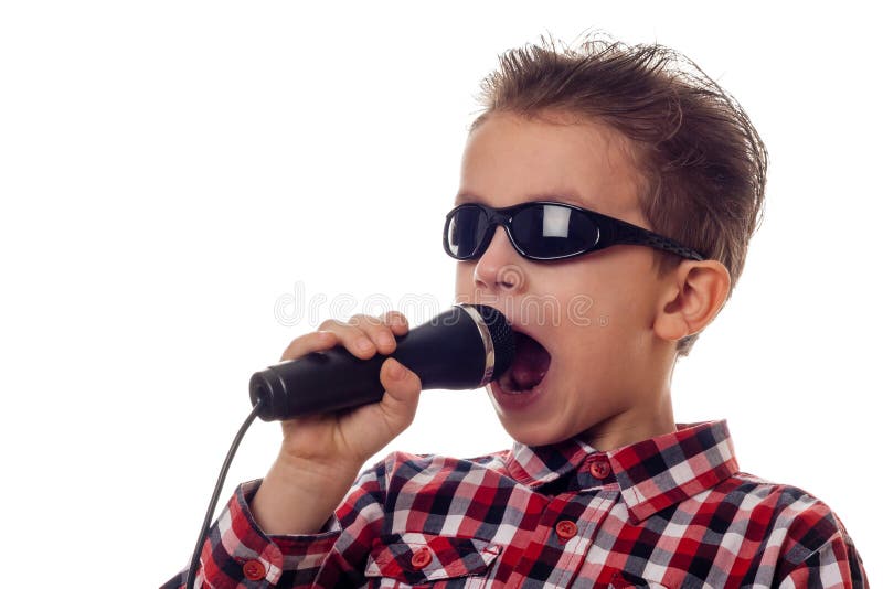 Young singer stock image. Image of music, black, caucasian - 49309021