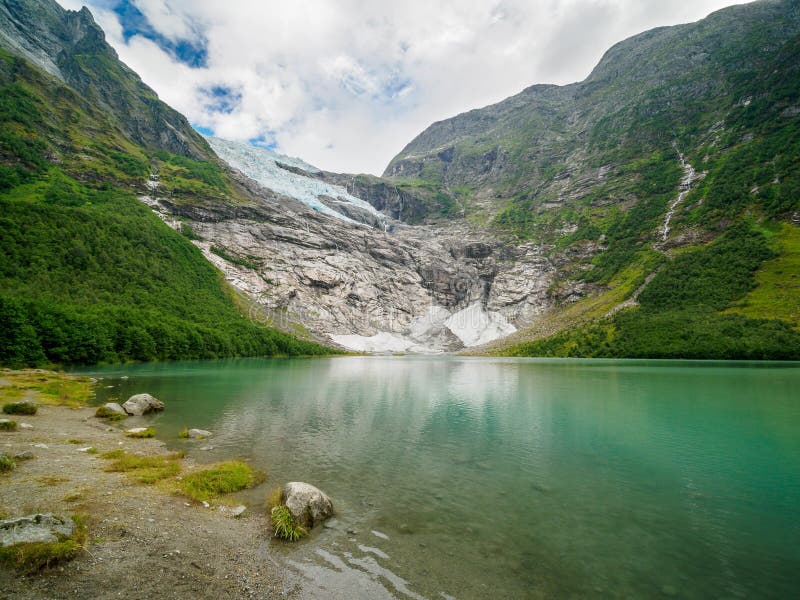 Boyabreen Glacier, Norway stock photo. Image of nature - 230119680