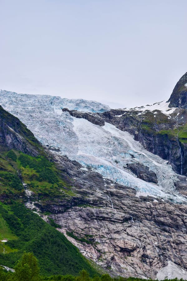 The Boyabreen Glacier in Norway Stock Image - Image of beautiful, river ...