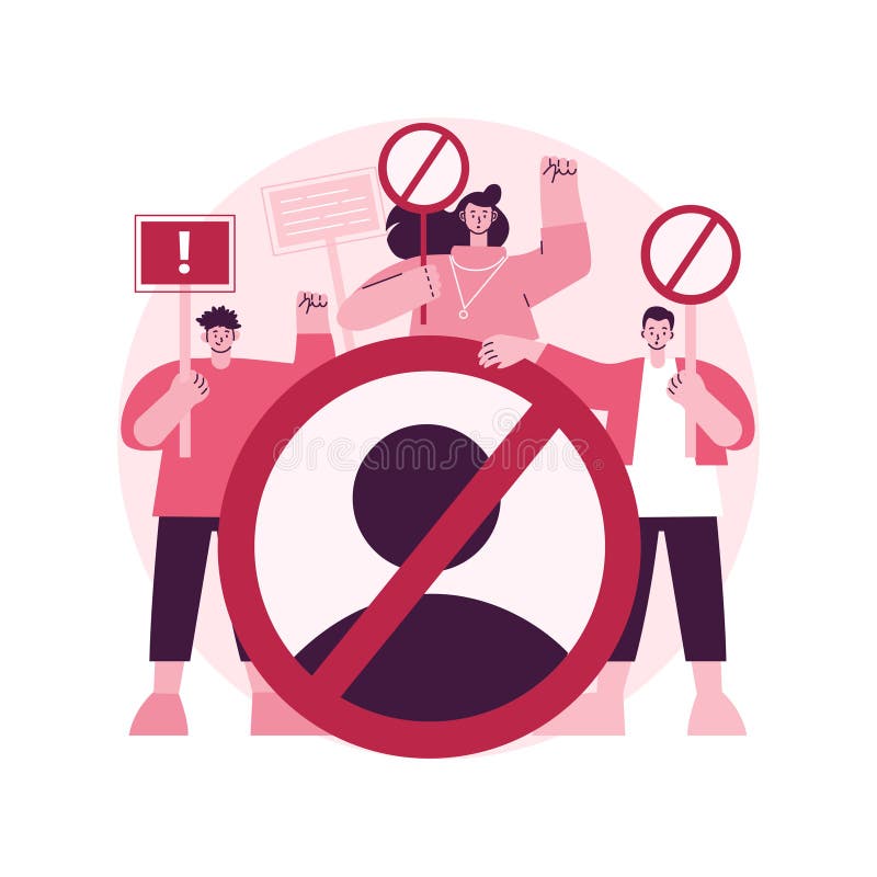 Boycott Abstract Concept Vector Illustration. Stock Illustration ...