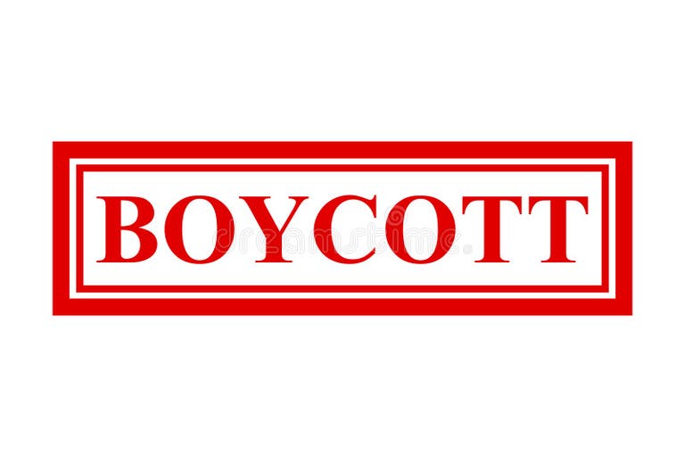 Boycott, Simple Vector Red Simple Rectangle Vector Rubber Stamp Effect ...
