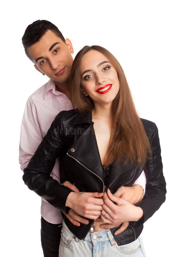 Girlfriend and Boyfriend Showing Muscles Stock Image - Image of ...