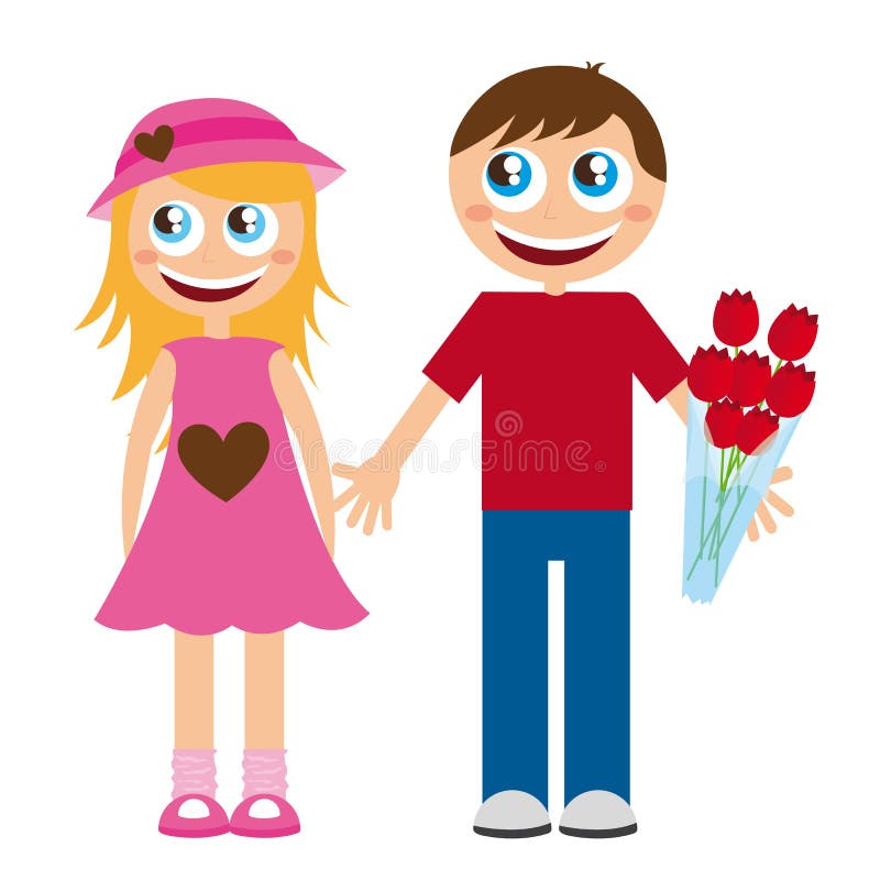 Boyfriends cartoons stock vector. Illustration of doodle - 22053722