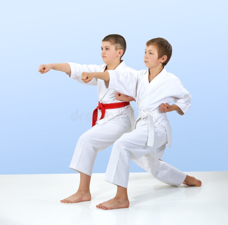 Boys are beating punch arm stock image. Image of practice - 165429331