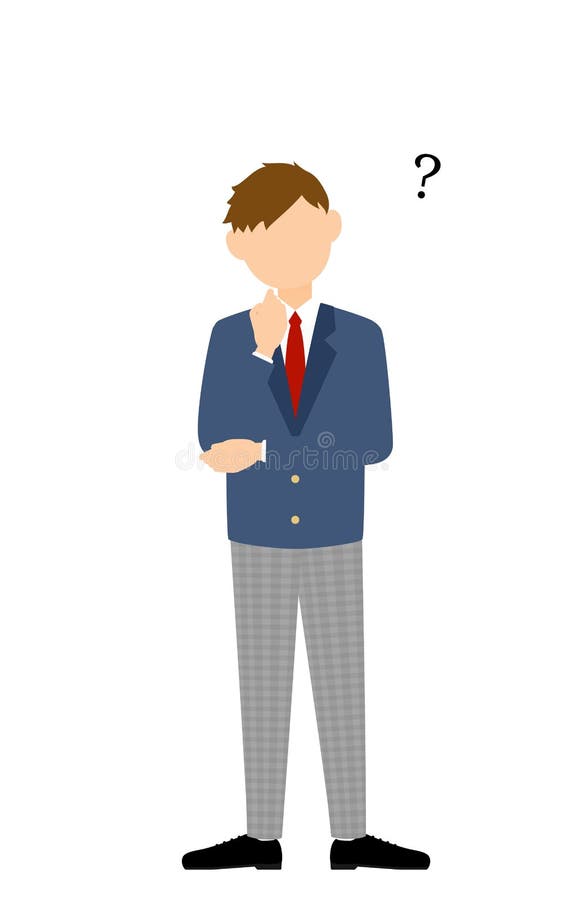 Uniform Student Thinking Stock Illustrations – 203 Uniform Student ...
