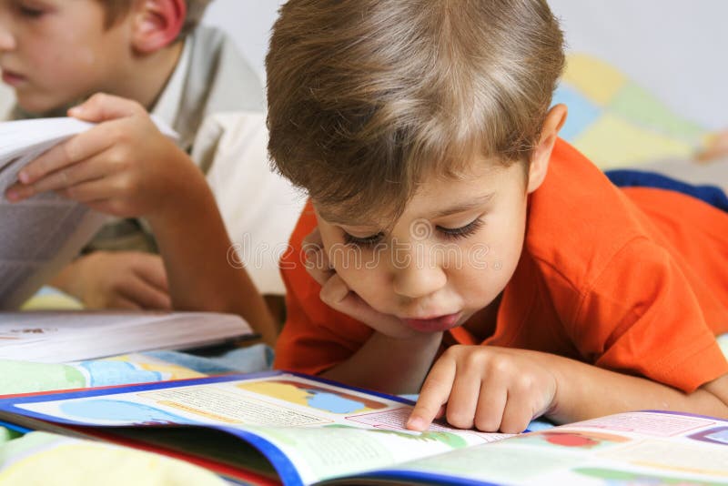Boys and books stock photo. Image of look, eyes, white - 7706424