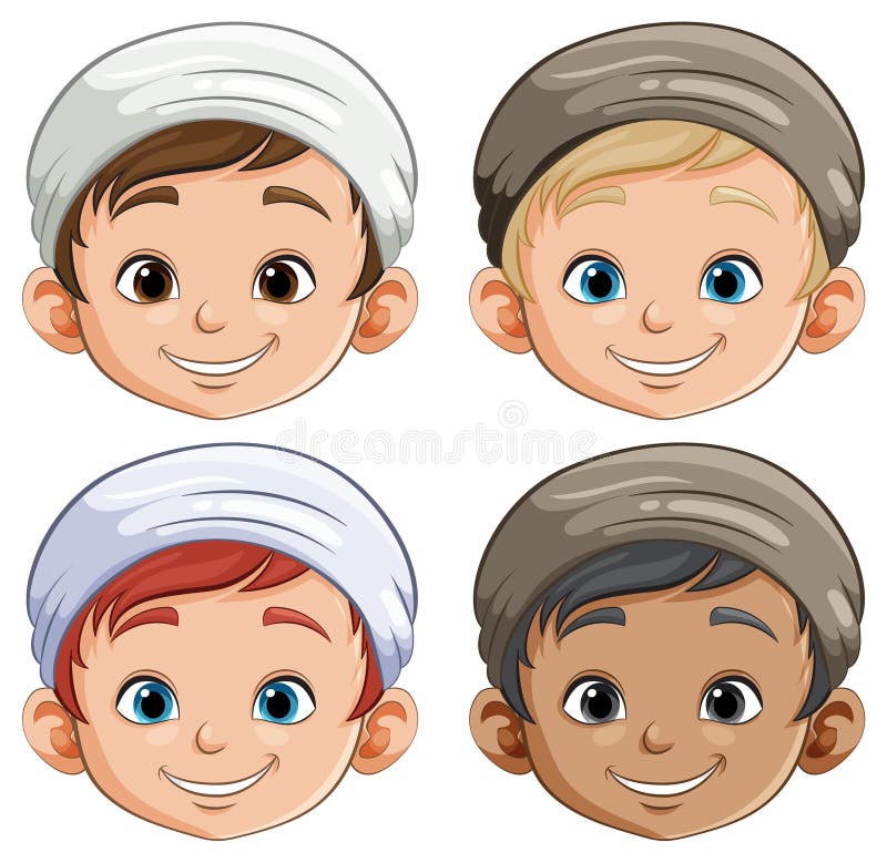 Boys with Different Skin Tones Stock Vector - Illustration of skin ...