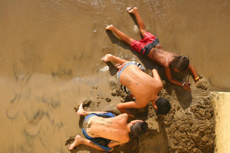 Boys Digging stock photo. Image of sand, high, look, build - 180704