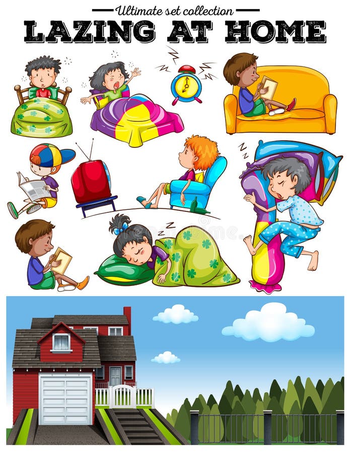 Children Napping Clip Art Stock Illustrations – 26 Children Napping ...