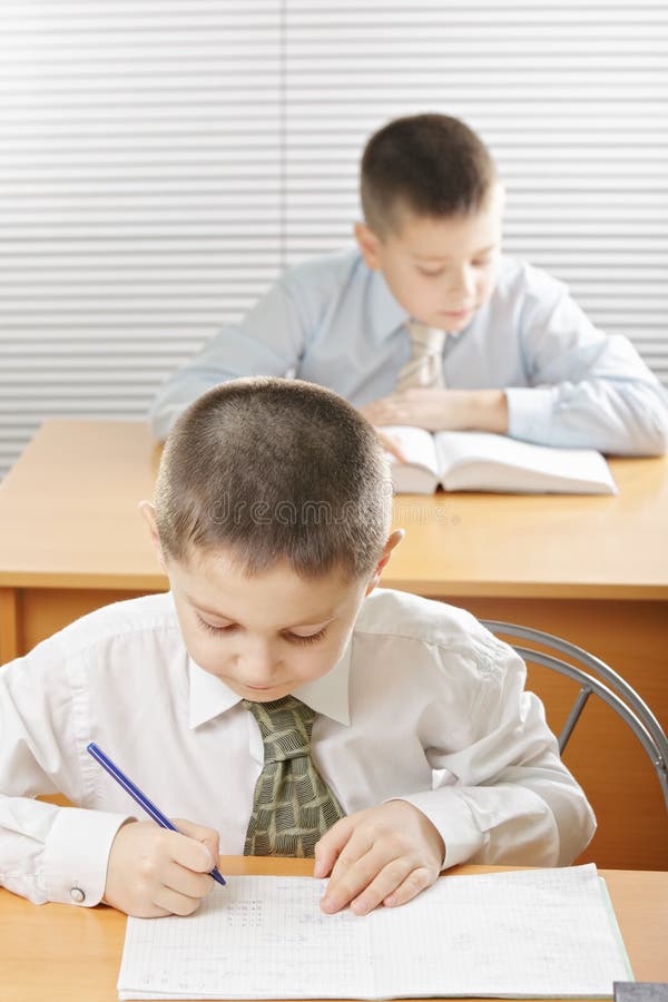 Boys having classes stock image. Image of formal, student - 26491979