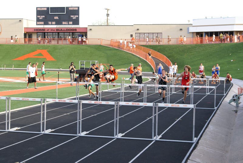Teen Boys Starting a Long Distance Tack Meet Race Editorial Photography ...