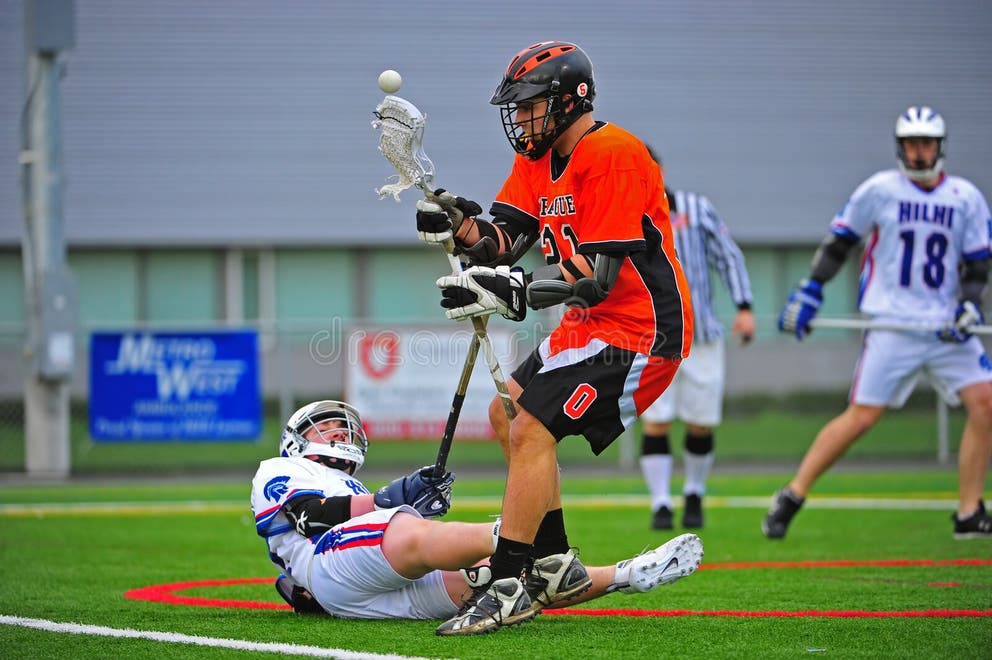 Boys Lacrossecheck on the Way Down Editorial Stock Photo - Image of ...