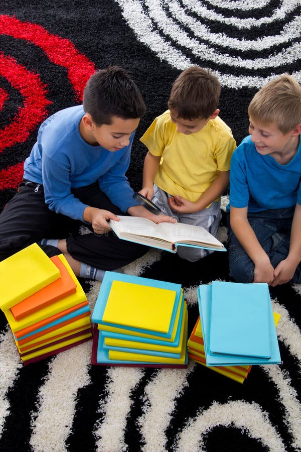 Boys learn stock image. Image of three, little, boys - 25963739
