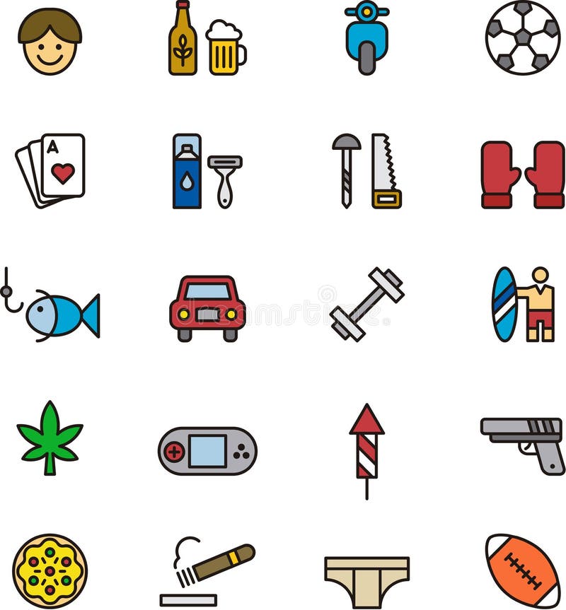 Toys icons stock vector. Illustration of bear, child - 23297530