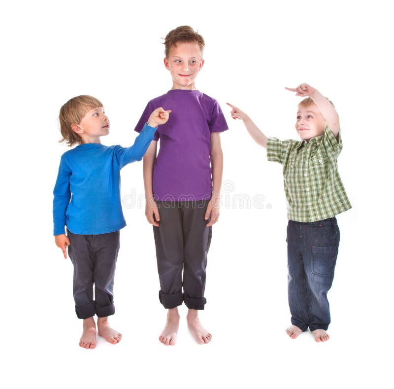 Boys showing who is guilty stock image. Image of indicate - 20109355