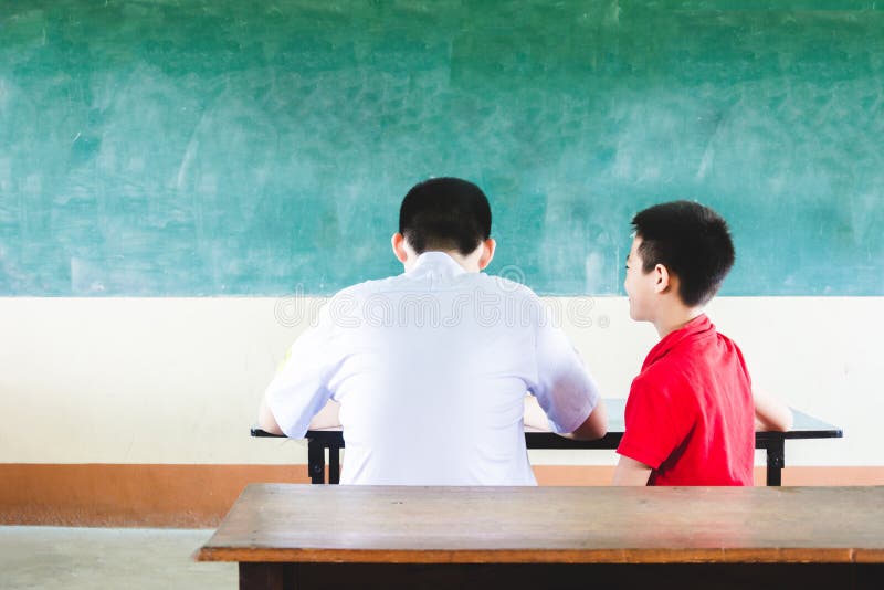 Teacher Waiting For Answer From Engineering Student Stock Image - Image ...