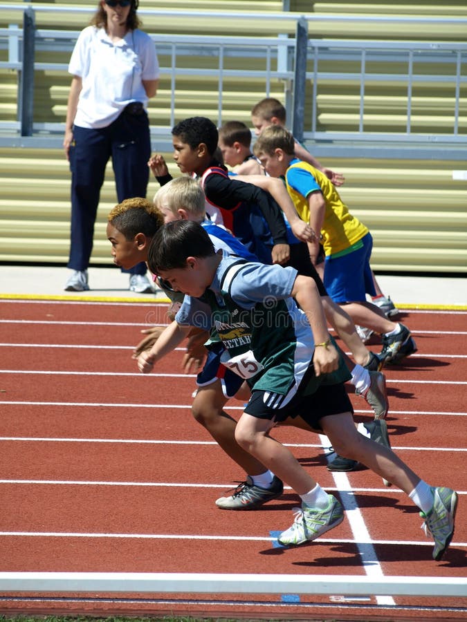 Boys on the start editorial stock image. Image of feet - 20195159