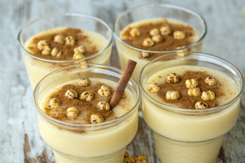 Boza or Bosa, Traditional Turkish Drink with Roasted Chickpea Stock ...