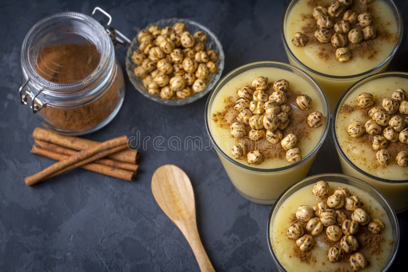 Boza or Bosa, Traditional Turkish Drink with Roasted Chickpea Boza or ...
